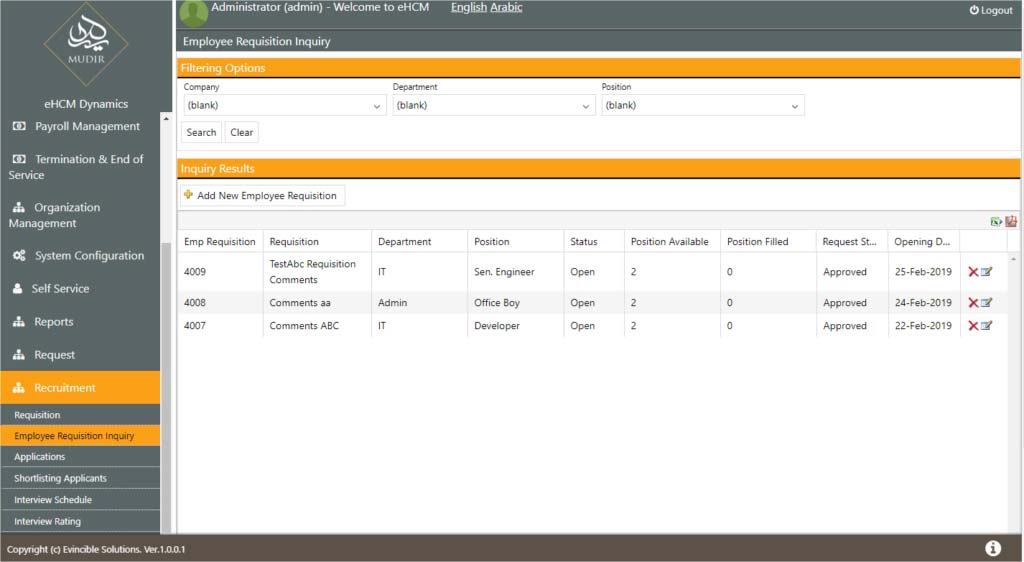 Human Capital Management - Evincible Solutions USA